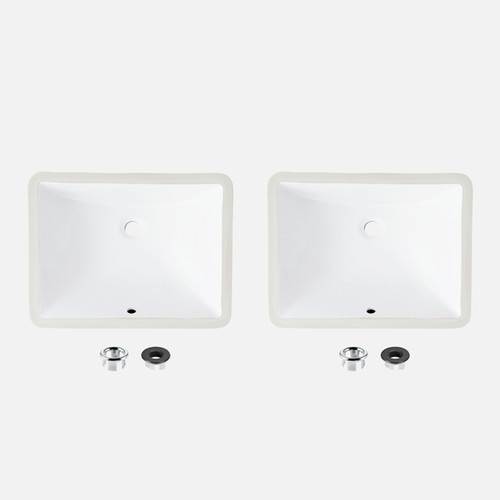 STYLISH 20'' Undermount Bathroom Sink set of 2 CHIC P-200-2 ...