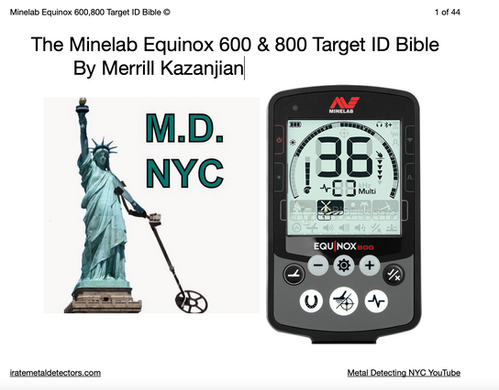 Minelab Equinox Target ID Bible 2022 Update (eBook) | iratedetectors.com