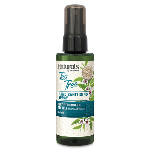 NATURALS BY WATSONS Naturals by Watsons Tea Tree Hand Sanitising Spray ...