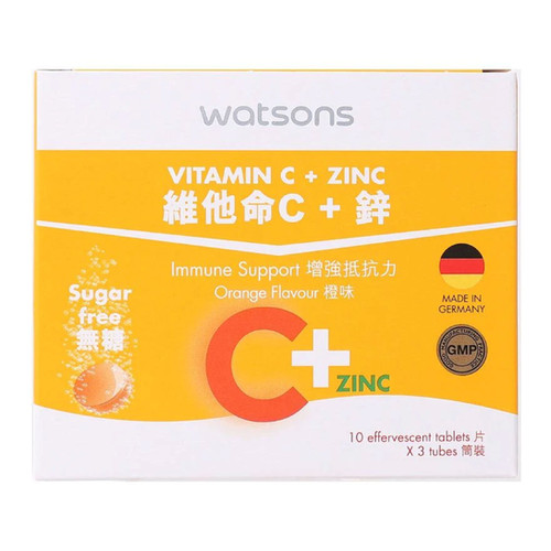 WATSONS VIT C+ZINC EFFERVESCENT | Watsonsaustralia