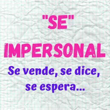La impersonalidad