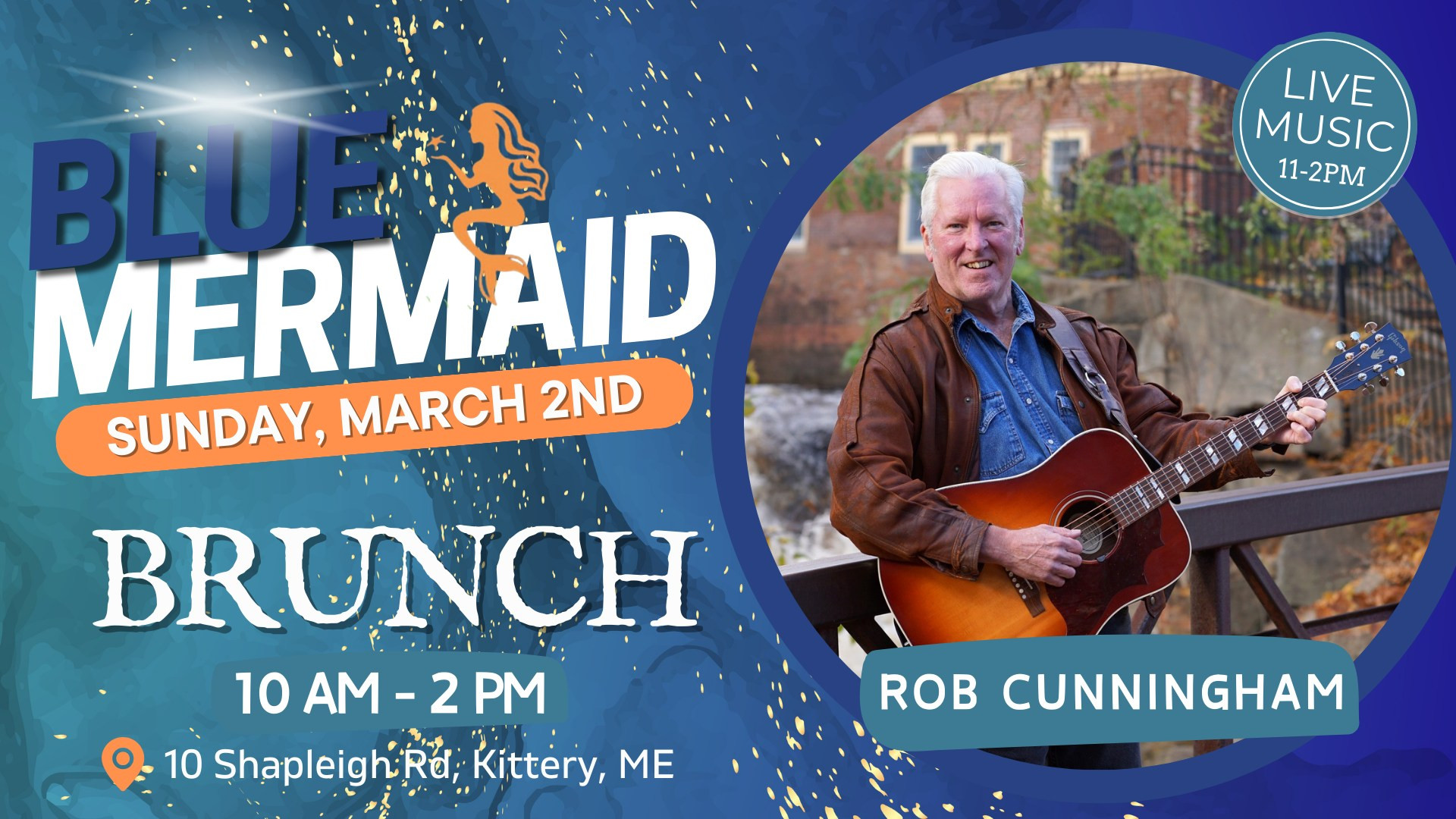 Blue Mermaid Brunch featuring Rob Cunningham | bluemermaid