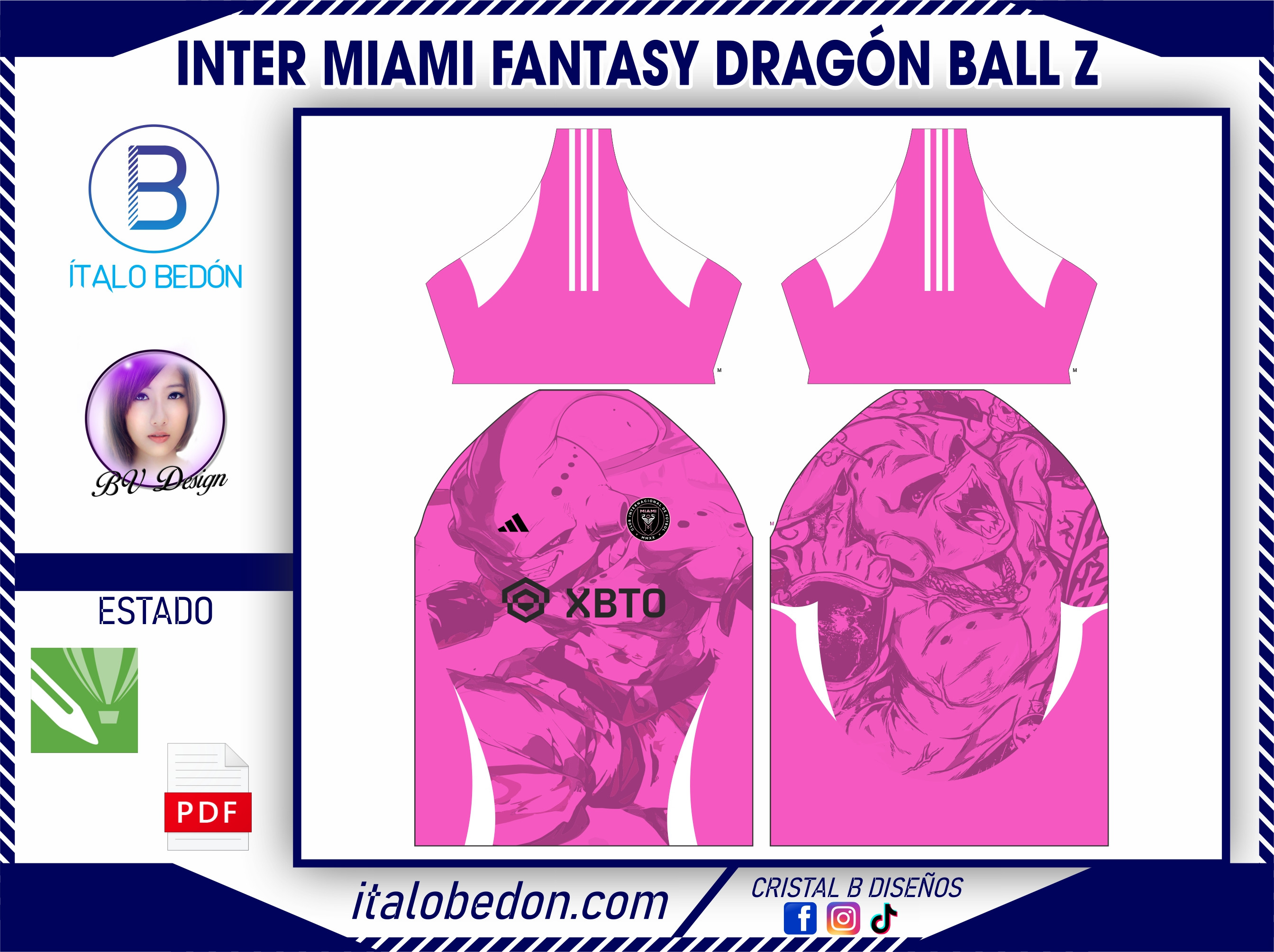 INTER MIAMI FANTASY DRAGÓN BALL Z 2024 | ITALO BEDON