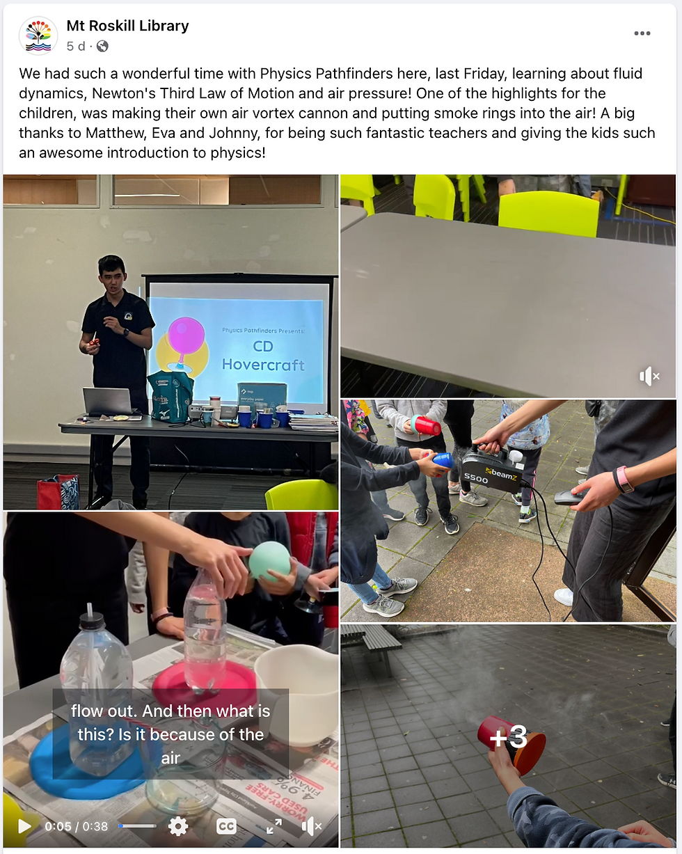 Mt Roskill Library | Physics Pathfinders