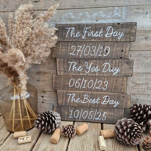 Your Love Story Personalised with our First Day, Yes Day, Best Day ...