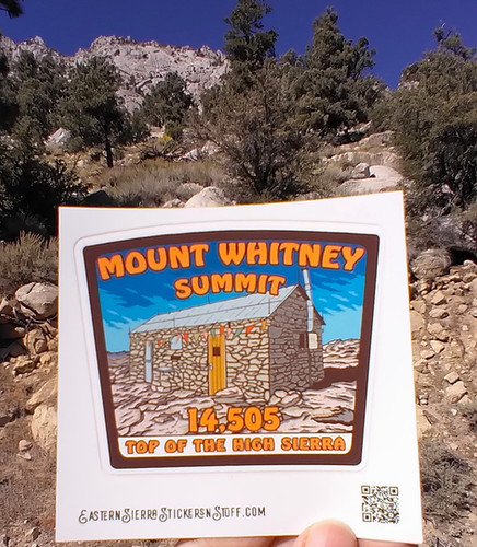 Mount Whitney Summit, the Hut Sticker | stickernstuff