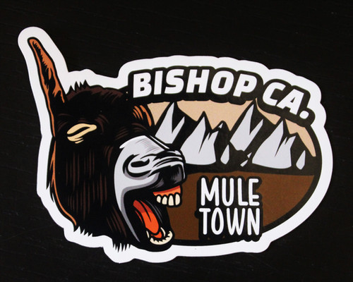 Mule Town, Bishop CA Magnet | stickernstuff