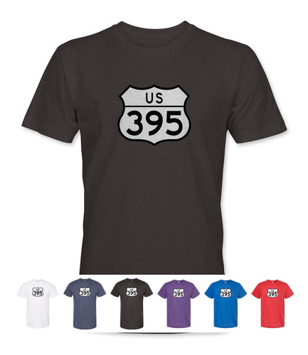 US 395 Sign T-Shirts Various Colors | stickernstuff