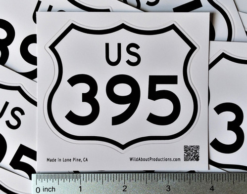 US 395 Sign Sticker (Variations/Towns) | stickernstuff