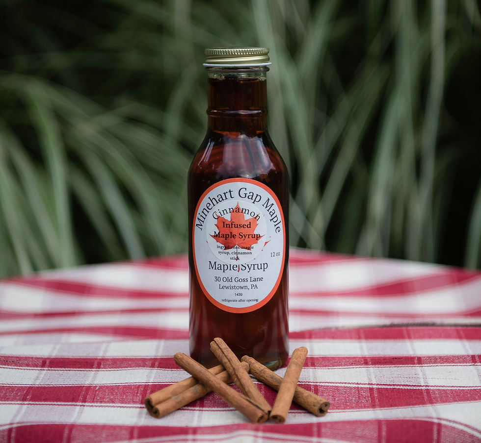 Cinnamon Infused Maple Syrup (12 oz.) | Minehart Gap Maple