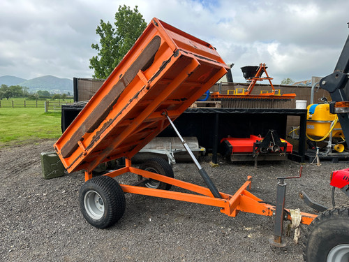 Compact Tractor Tipping Trailer Hall Engineering | Smallholder