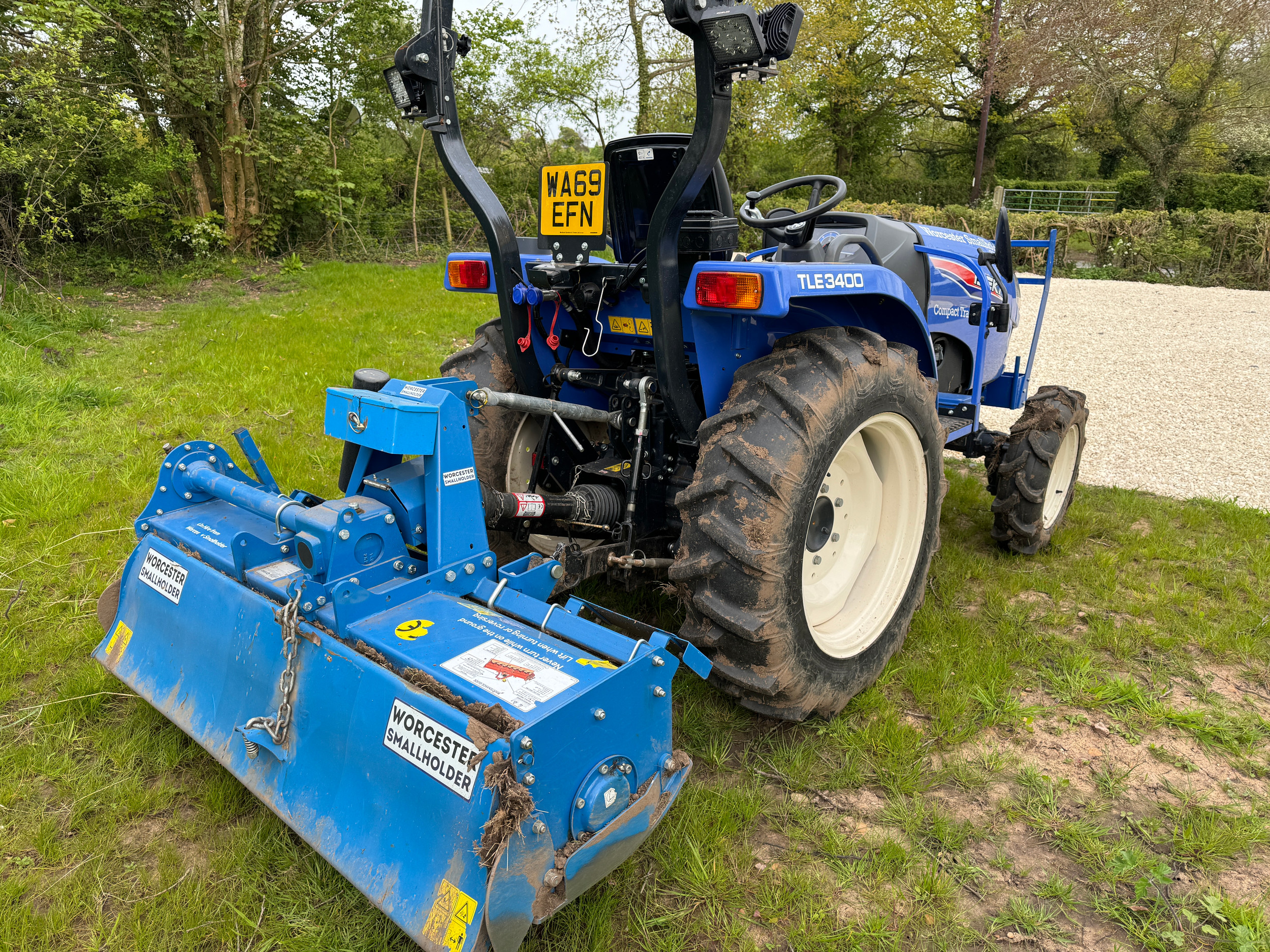Rotavator Hire for Compact Tractors Worcestershire Smallholder