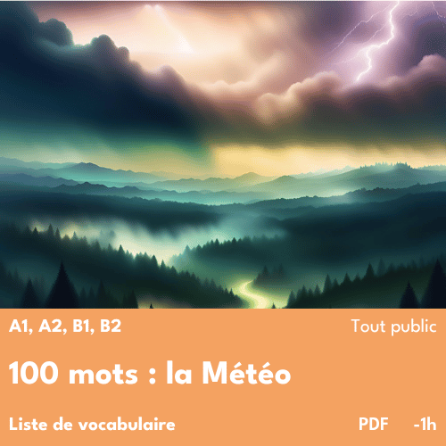 Vocabulaire : la météo - FLE | La Bibliothèque du FLE