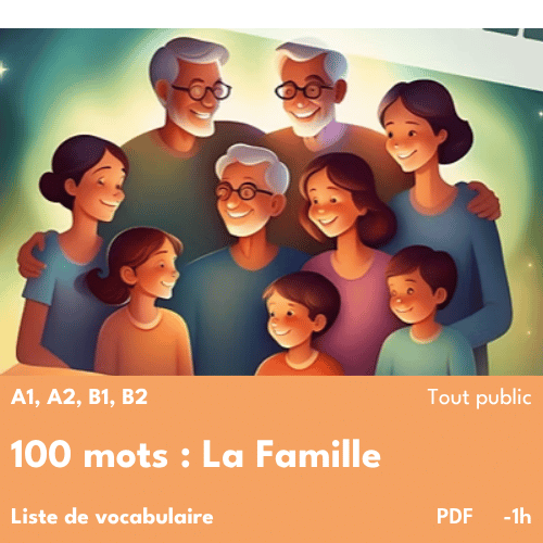 Vocabulaire : la famille - FLE | La Bibliothèque du FLE