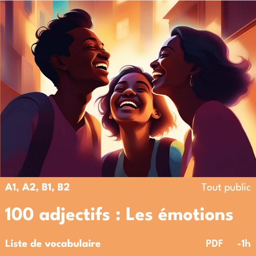 Vocabulaire : les émotions - FLE | La Bibliothèque du FLE