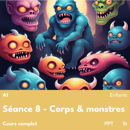 Zéro en héro FLE enfant séance 8 - Vocabulaire des parties du corps ...