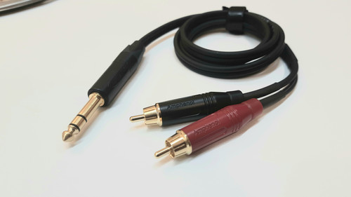 Reference 6.35mm (1/4) TRS to Split RCA Cable | Near Field Sounds