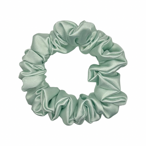 Skinny Mint Satin Scrunchie | Scrunch and Bands