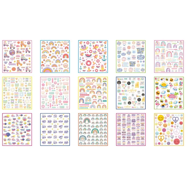 Chasing Rainbows Sticker Set 800 stickers | TEW