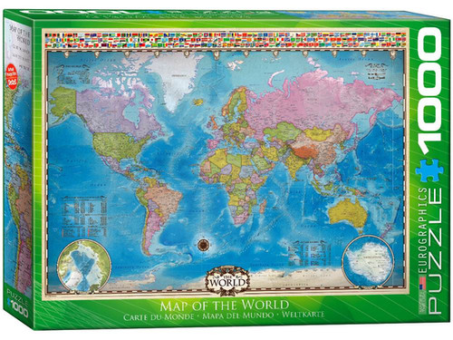 MAP OF THE WORLD 1000pc | TEW