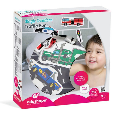 Traffic Fun Foam Bath Stickers | TEW