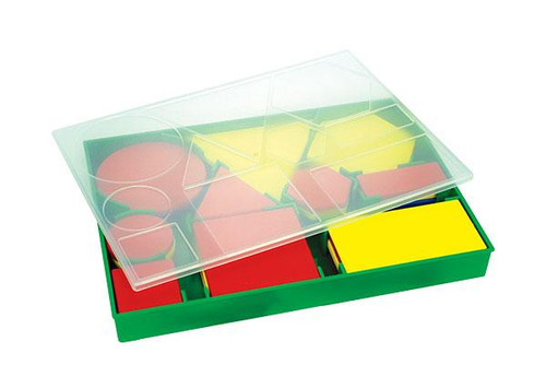 Jumbo Attribute Blocks Set – 5 shapes – 60 pieces in Container | TEW