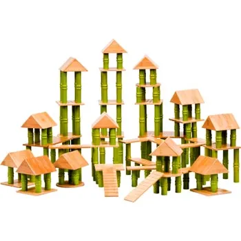 Bamboo Building Blocks 80 Pieces | TEW
