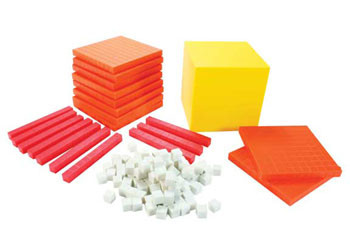 Base Ten MAB Student Set In Singapore Maths Colours 121 Pieces | TEW