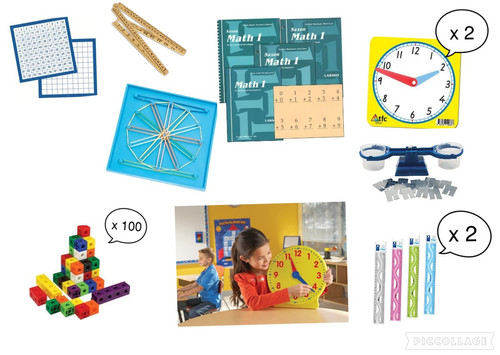 Saxon Math 1 Home Study + Manipulative Kit | TEW