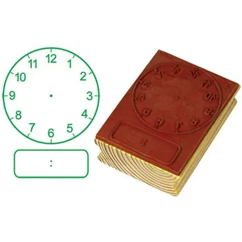 Teacher Clock Stamp Digital/Analogue Hours (50mm) | TEW