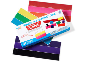 Clingy Wall Fraction Squares Set | TEW