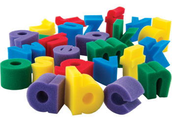 Alphabet Lower Case Paint Sponges | TEW