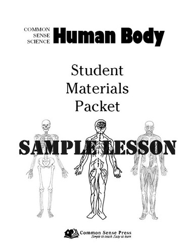 Human Body Student Pages Sample Lesson Download FREE | TEW