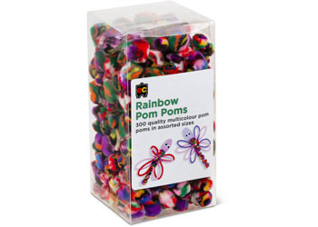 Rainbow Pom Pom Packet 300 | TEW
