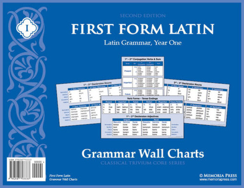 First Form Latin Grammar Wall Charts, Second Edition - Grades 4-9 | TEW