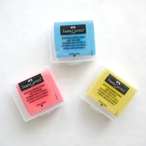 Faber-Castell Kneadable Erasers (Pink, Yelllow or Blue) | TEW