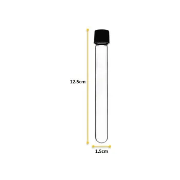 25 x 150 mm Borosilicate Test Tubes with Cap - Pack of 12 or 24 | TEW