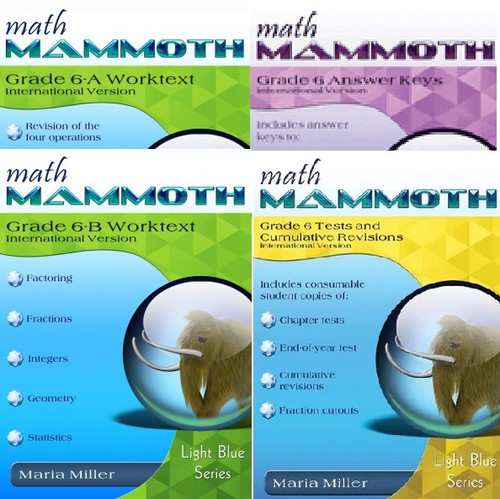 Math Mammoth Grade 6, International/Australian Version | TEW