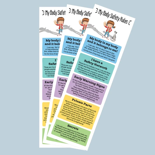 My Body Safety Rules Bookmarks - each | TEW
