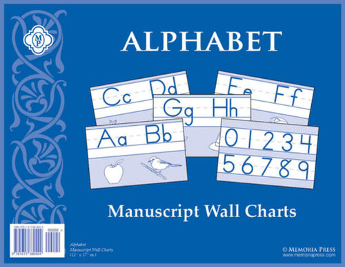 Alphabet Manuscript Wall Charts | TEW