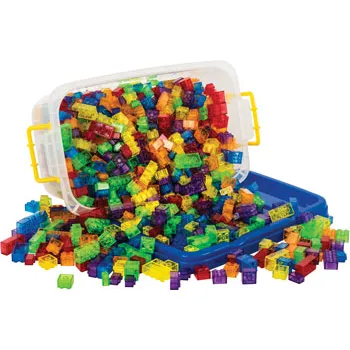 Small Translucent Building Blocks - 1000 Pieces | TEW