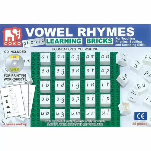 Coko Phonic Learning Bricks: Vowel Rhymes (Ages 4+) | TEW