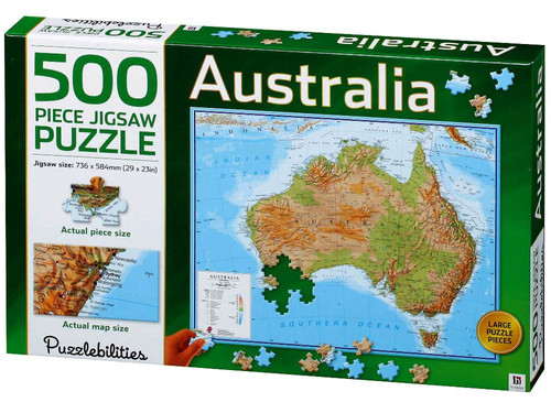 Map of Australia Puzzle 500p | TEW