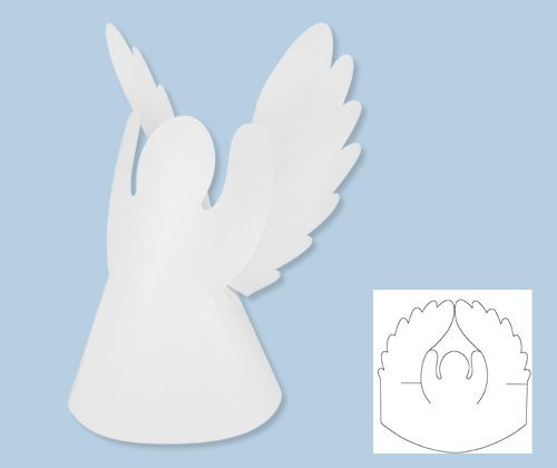 Cardboard Angels each 18 x 19cm Pack of 10 | TEW