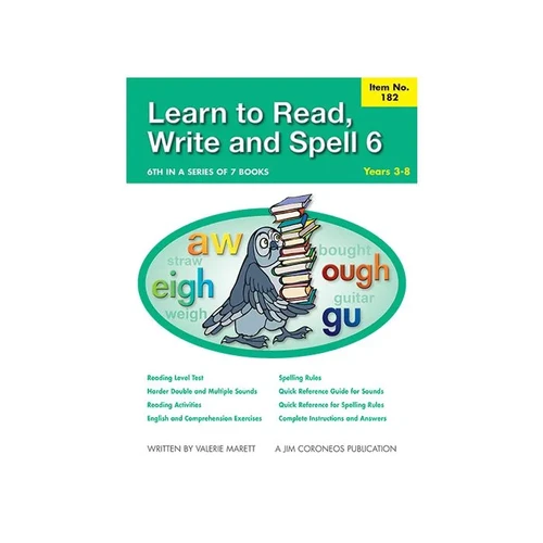 Learn to Read, Write & Spell Book 6 - Years 3 to 8 | TEW