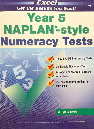 Excel Year 5 NAPLAN Style Numeracy Tests | TEW USED