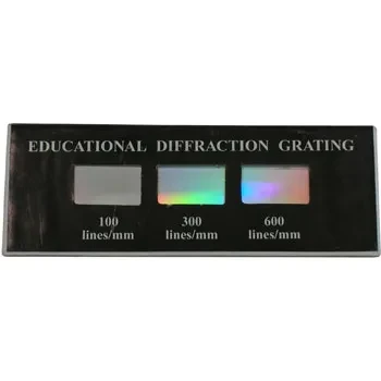 Diffraction Grating Demonstration Slide | TEW