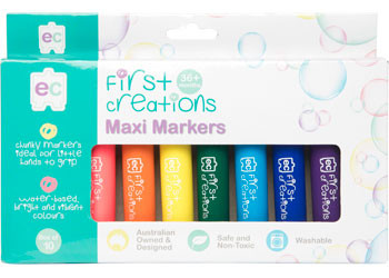 First Creations Maxi Markers Pack of 5 or 10 | TEW