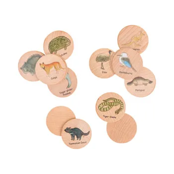 Australian Animals Matching Pairs 20 Pieces | TEW