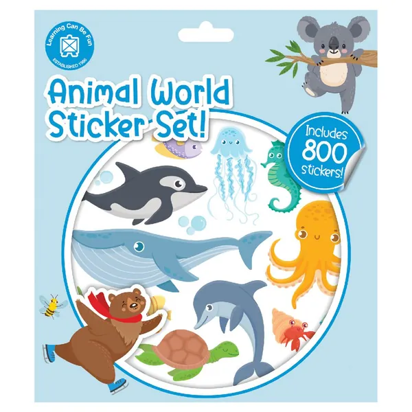 Animals World Stickers Set 800 stickers | TEW
